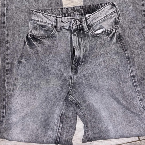 H&M | Jeans | Hm Gray Wide Leg Jeans | Poshmark